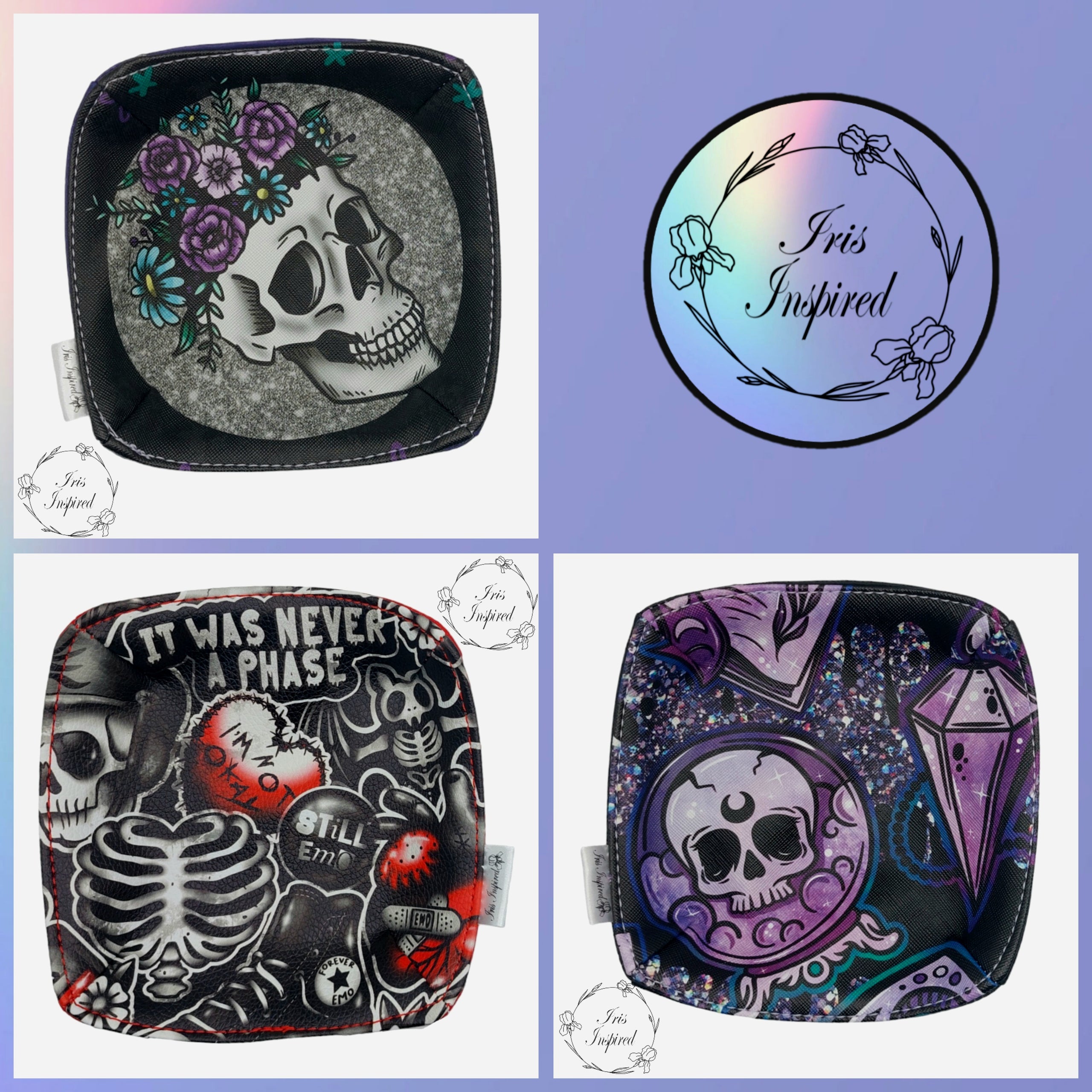 Custom Made Trinket Tray | Iris Inspired