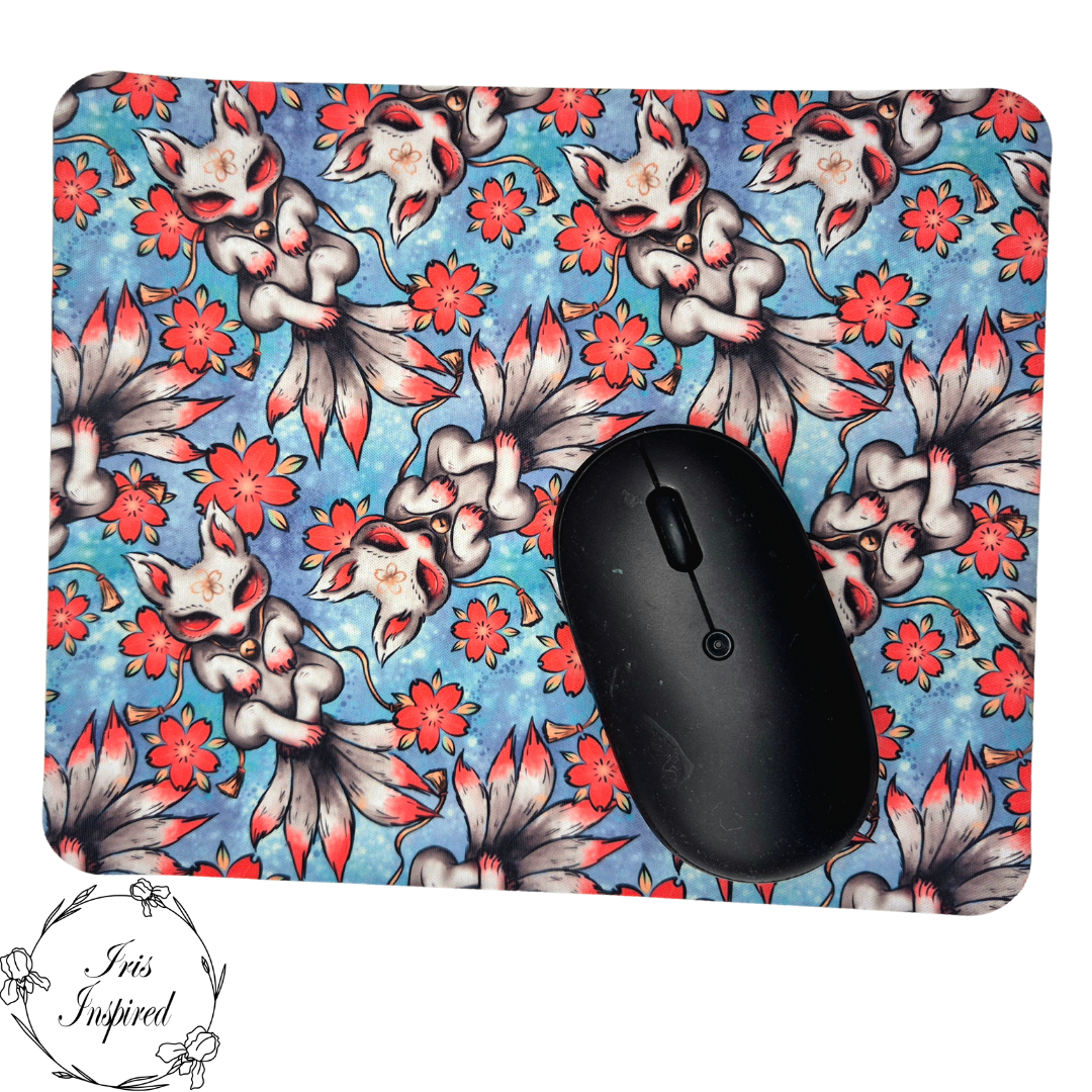 Kitsune Mouse Pad | Iris Inspired